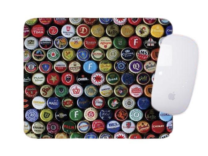 Mouse Pad Personalizado, 20x18 cm, Tampinhas De Cerveja - Deluzz ...