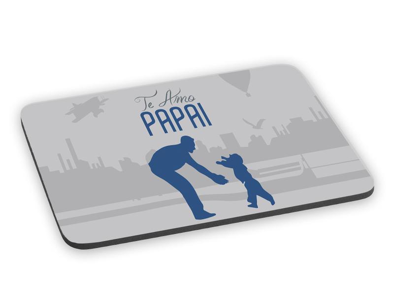 Mouse Pad Personalizado Dia Dos Pais Silhueta Te Amo Pai - Fm Brindes ...