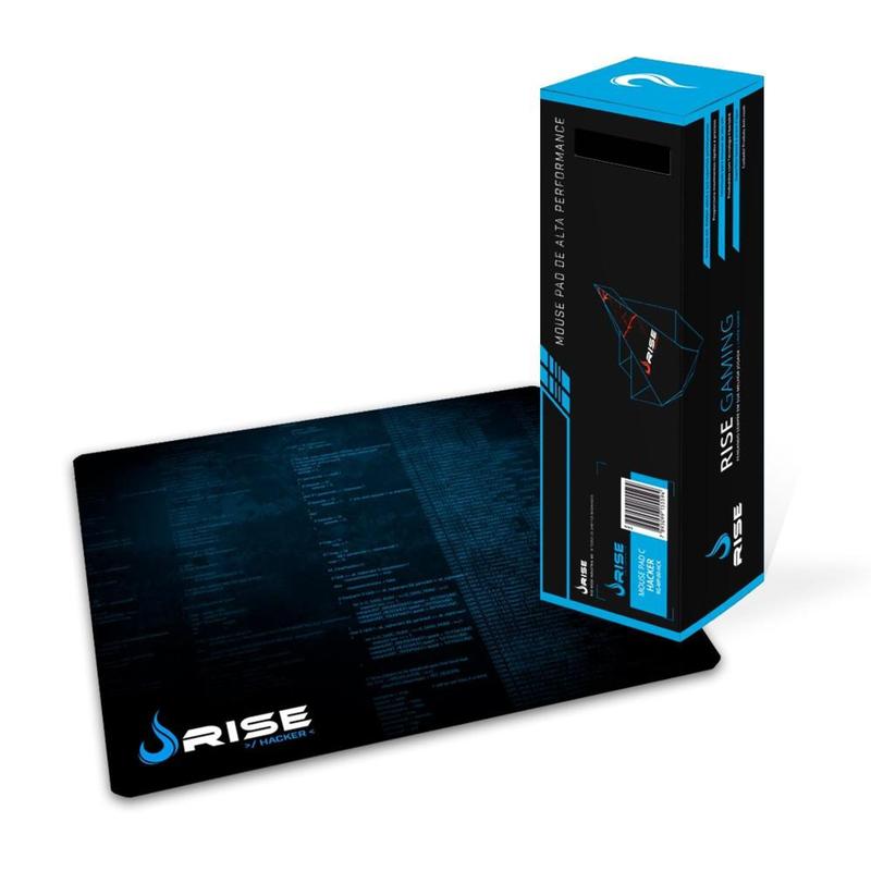 Mouse PAD Rise Gaming Hacker Compact 20 X 23.5 CM RG-MP-00-HCK - Mouse ...