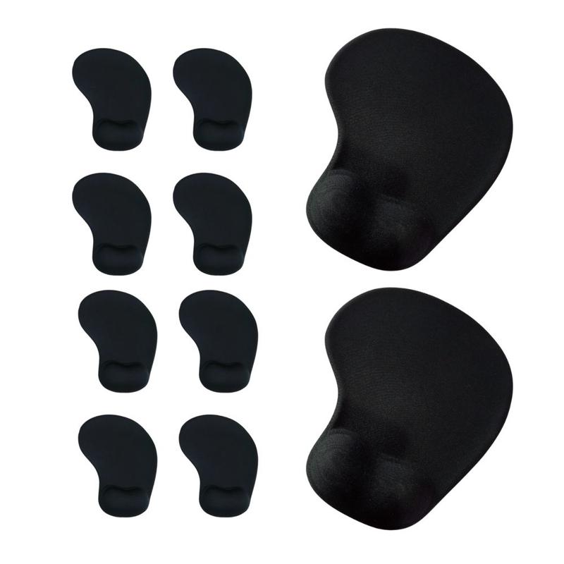 Mouse Pada Preto 23x19cm Apoio de Punho Confortável em Silicone 10 ...