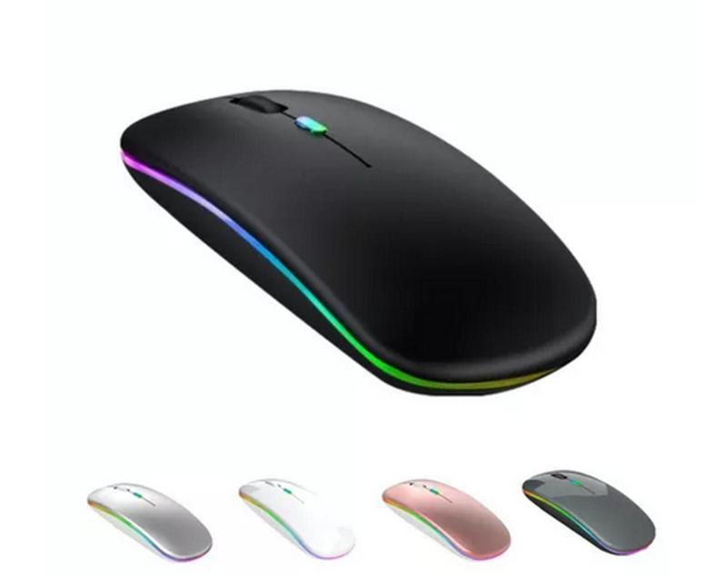 Mouse Sem Fio 2.4 ghz Optico Recarregável Gamer USB Led Rgb Wirelles Usb Notebook - Mouse Gamer ...