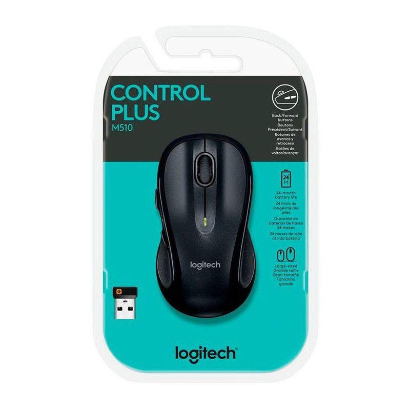Mouse sem fio Logitech M510 Preto 7 Botões 1000dpi - Mouse - Magazine Luiza