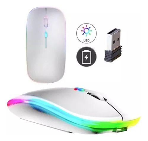 Mouse Sem Fio Recarregável Led Carregador Usb - Envision - Mouse ...