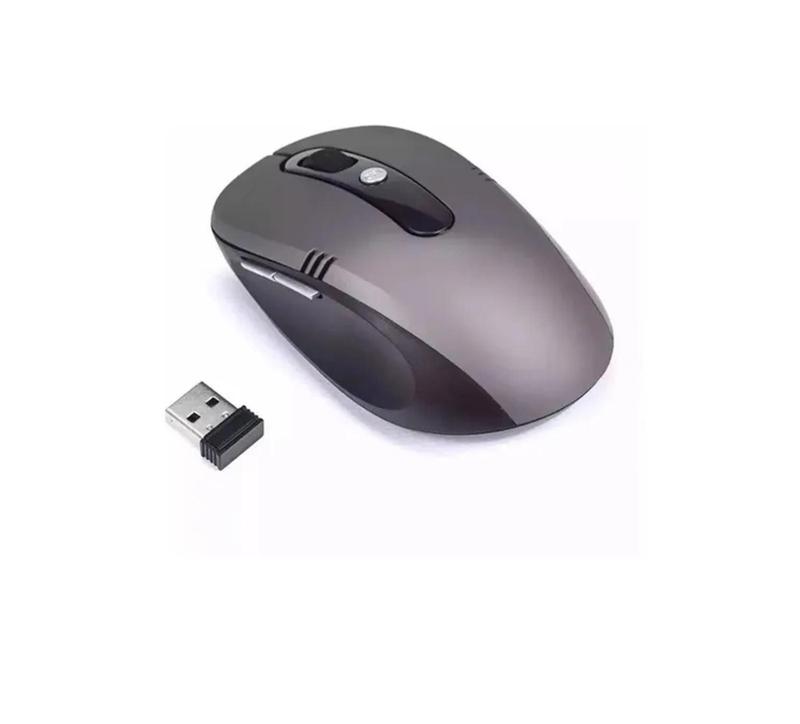 Mouse Sem Fio Wireless 2.4ghz Usb Notebook Pc Alcance 10m - Cinza ...