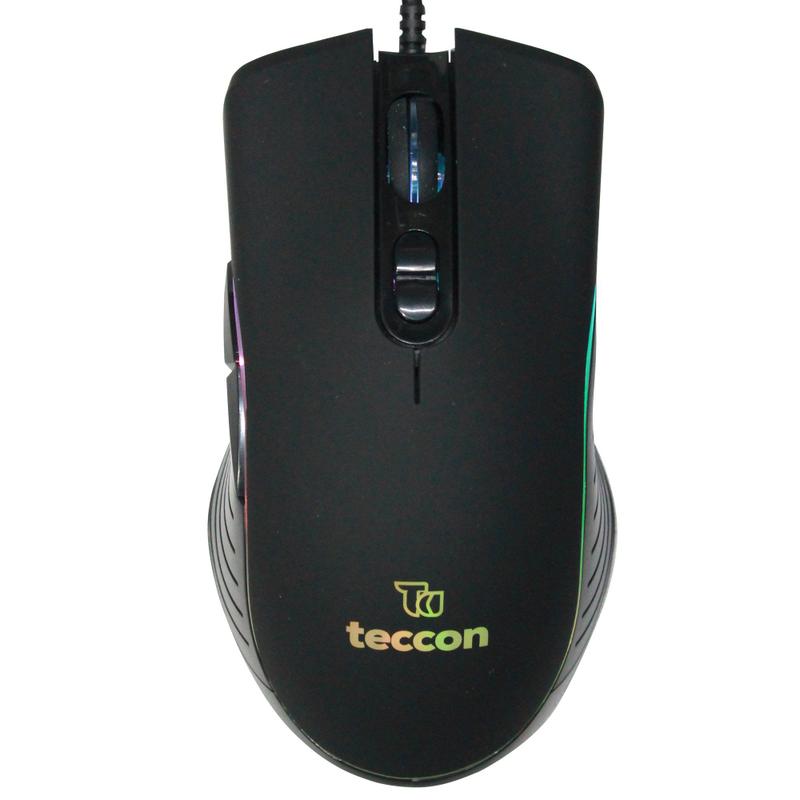 Mouse USB com fio Teccon M710 6400DPI com RGB - Mouse Gamer - Magazine ...