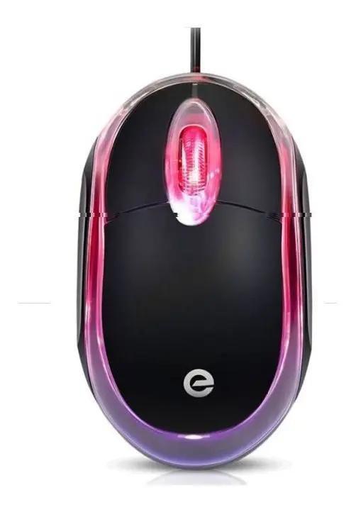 Mouse USB Sensor Óptico Com Led Exbom MS-9 Compatível Windows ...