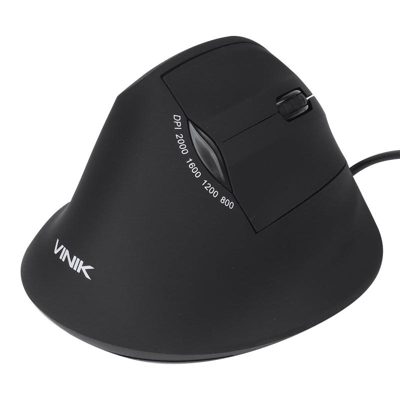 Mouse Vertical Ergonomico Ortopedico Fit 2000 Dpi Preto Cabo Usb 1.8m ...