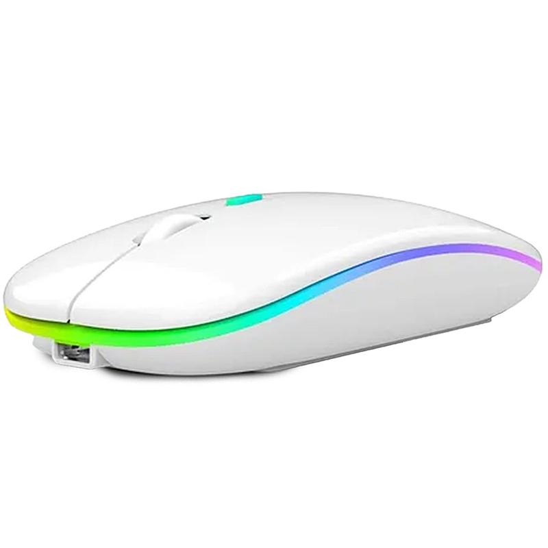 Mouse Wireless Recarregavel Led Rgb 2.4ghz Sem Fio - Luke Sports ...
