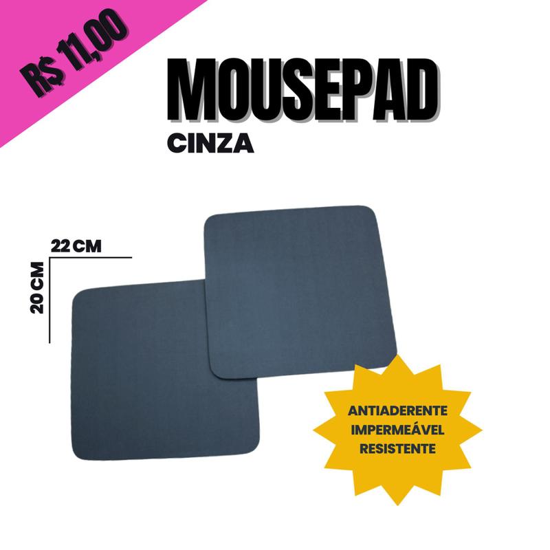 Mousepad Liso Escritório 22x20x2mm Alta qualidade e Super Resistente ...