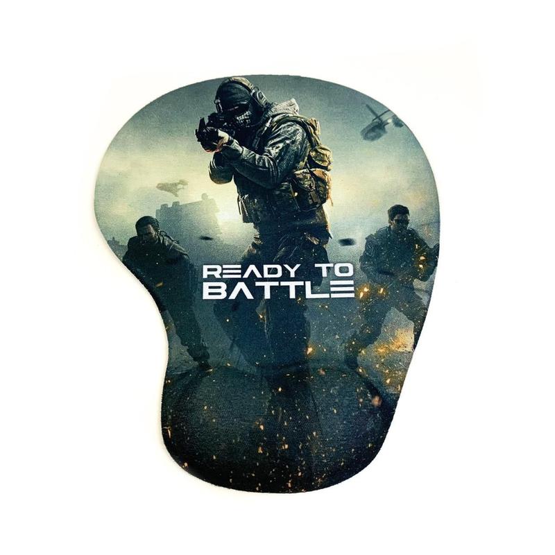 MousePad Temático Ready To Battle Com Descanso De Pulso E Base ...