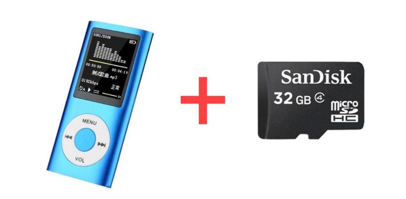 Mp3 Mp4 Player Multimídia Stereo Fm + cartao Memoria 32gb - SHR - MP4 ...