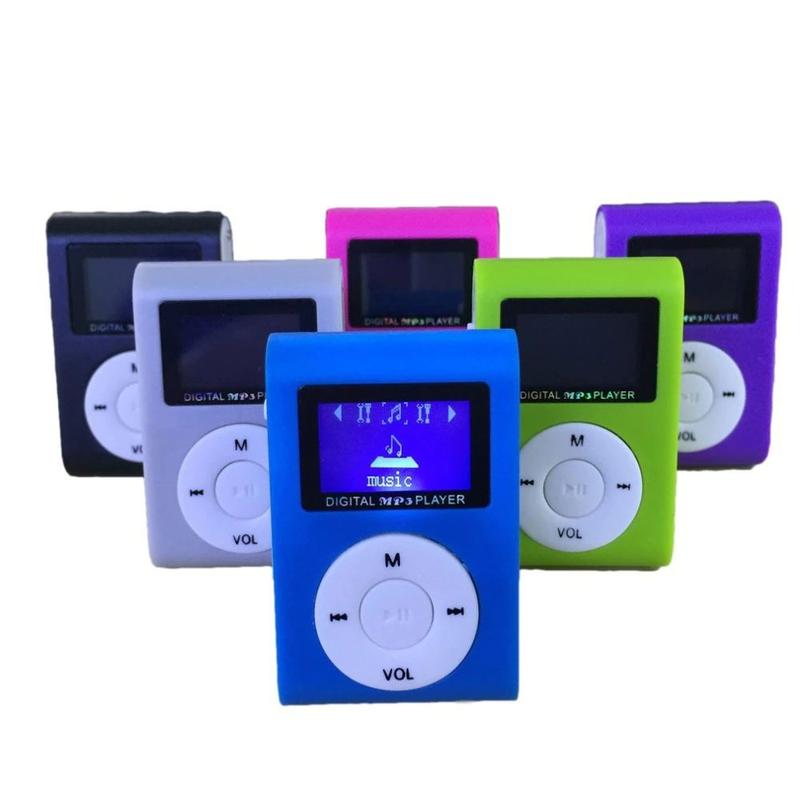 Mp3 player nano clip rádio fm entrada cartão para academia e caminhada ...