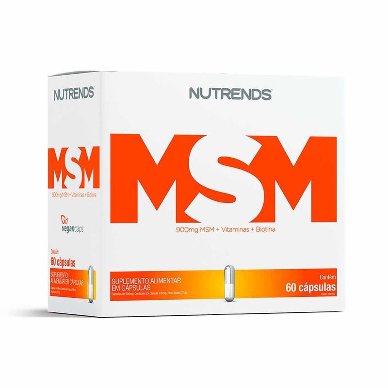 MSM 900 - 60 Cápsulas - Nutrends - Fitoterápicos - Magazine Luiza