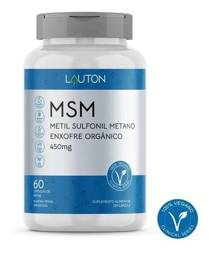 Msm Enxofre Orgânico 900mg C/ 60 Cápsulas - Lauton - Colágeno - Magazine Luiza