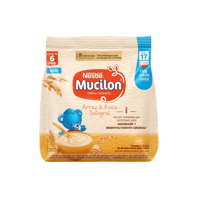 Mucilon sache, 360gr arroz/aveia integral - NESTLE - Cereal Infantil ...