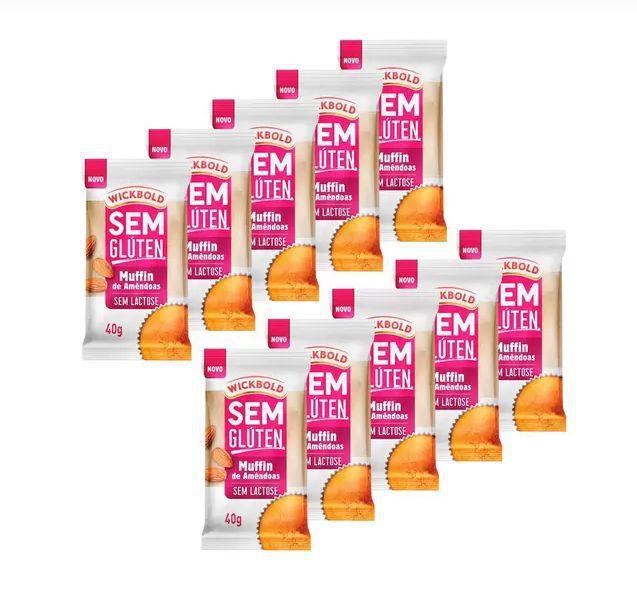 Muffin Wickbold Sem Glúten Amêndoas 40G - 10 Unidades - Bolo / Bolinho ...