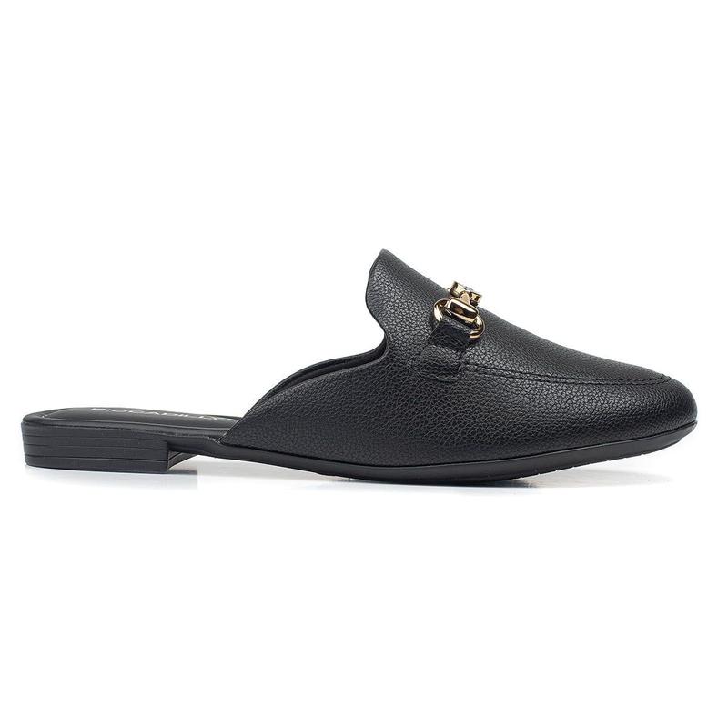 Mule Antonela Salto Baixo Preto - PICCADILLY - Mule Feminino - Magazine ...