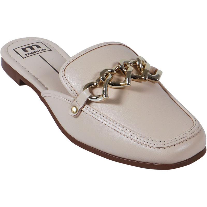 Mulê Moleca Com Detalhe Coração Lisa Branca - Mule Feminino - Magazine ...