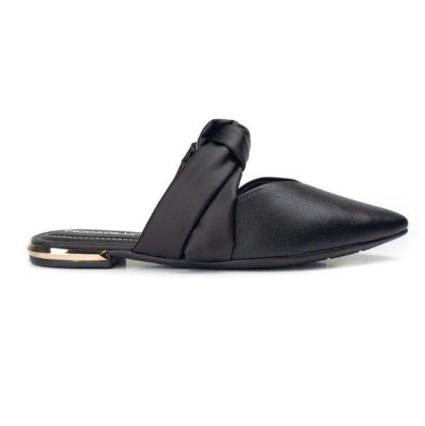 Mule Piccadilly Salto Baixo Preto Calce Fácil Conforto 274062 - Mule ...
