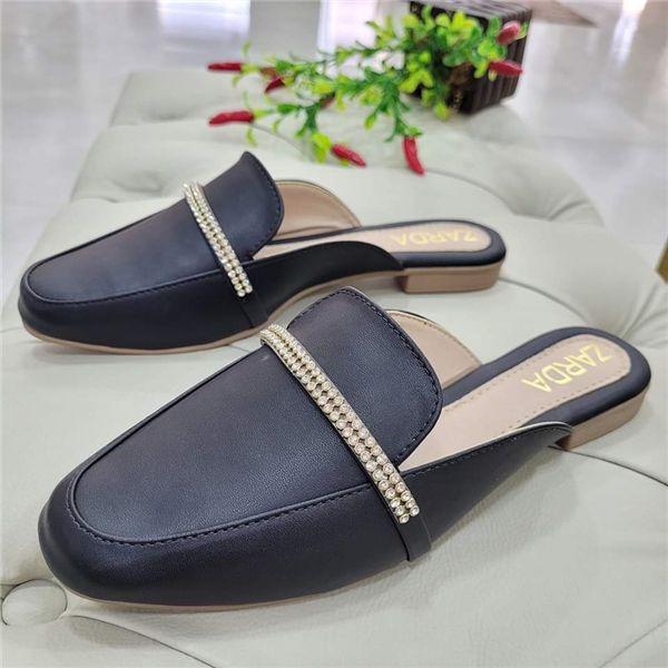 Mule preto com strass - REALIZA - Mule Feminino - Magazine Luiza