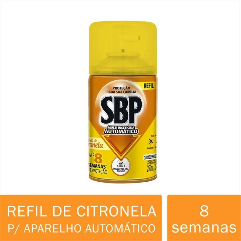 Multi Inseticida Automático Óleo Citronela Sbp 250Ml Refil - Repelente ...