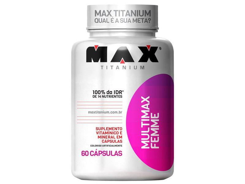 Multimax Femme 60 cápsulas - Max Titanium - Multivitamínico ...
