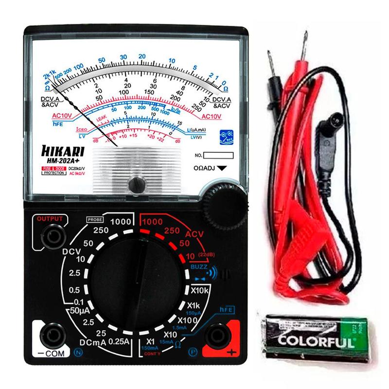 Multímetro Analógico Hikari Hm-202a+ 20k Ohms/volt Corrente - 21N077 ...