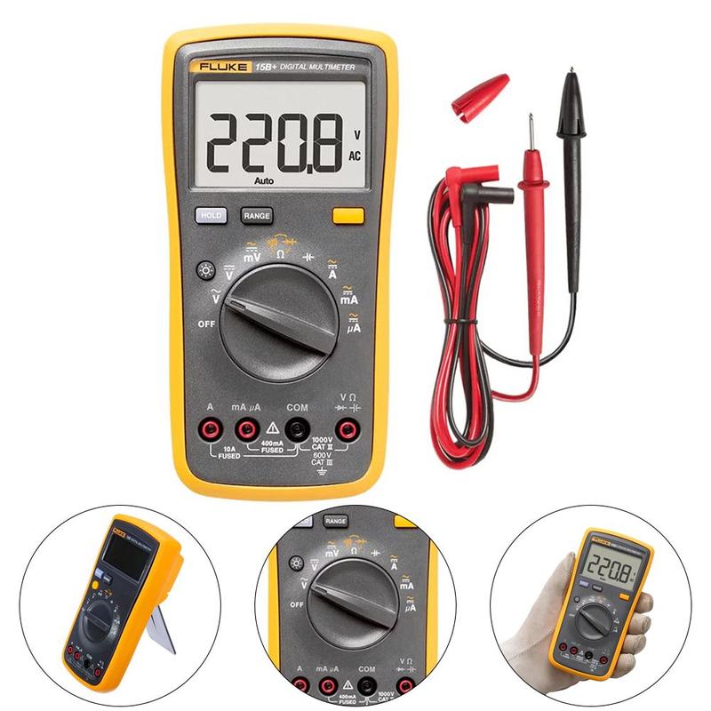 Multimetro digital 1000v ac / dc cat iii 600v 15b+ - fluke - Multímetro ...