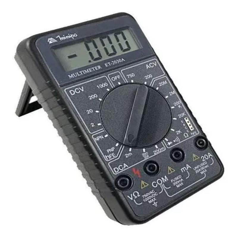 Multímetro Digital 20A ET-2030A Cat II Minipa com HFE - Multímetro ...