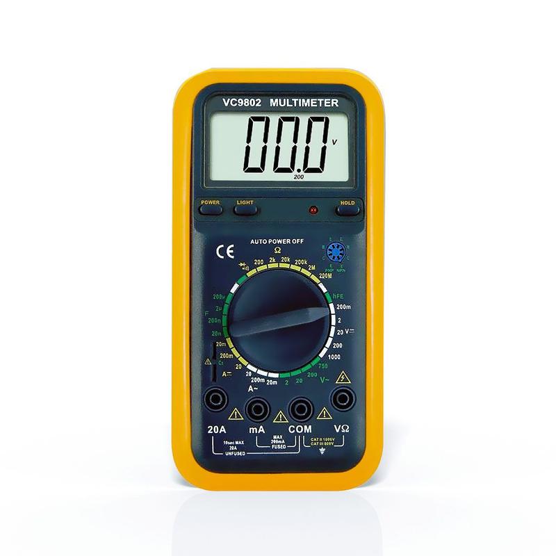 Multimetro Digital Portátil 1000V VC-9802 - IMPAC - Multímetro ...
