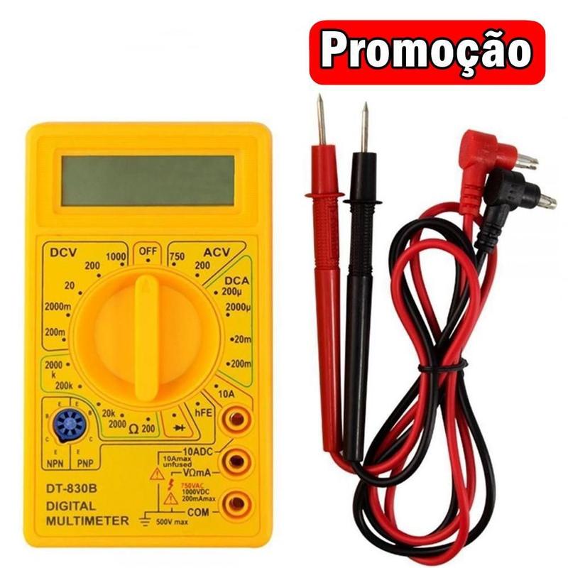 Multímetro Digital Portátil Display Grande e Pontas de Prova - NEXT ...