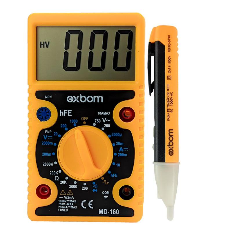 Multimetro Digital Profissional Com Ponta De Peste Portatil e Caneta ...