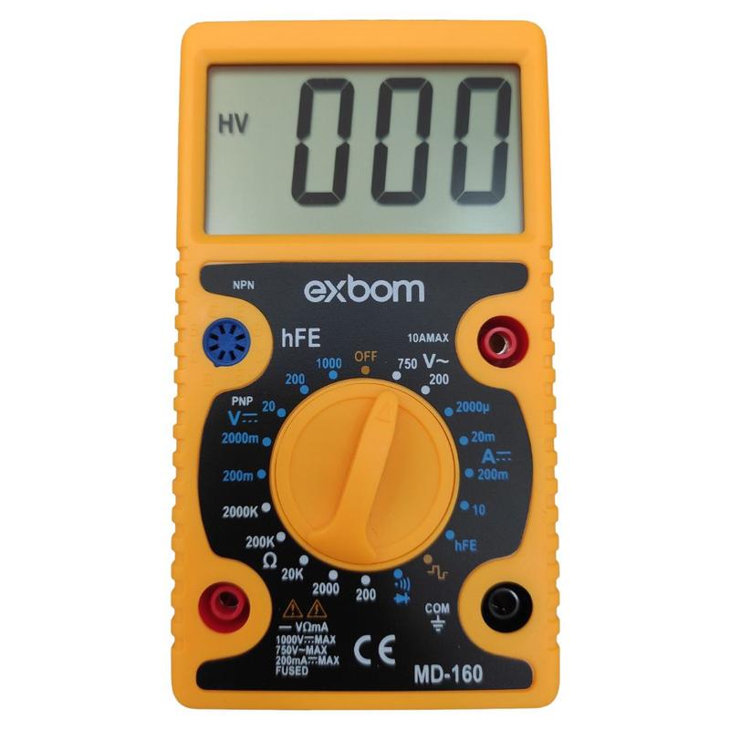 Multimetro Digital Profissional Exbom Md-160 Visor Digital - Multímetro ...
