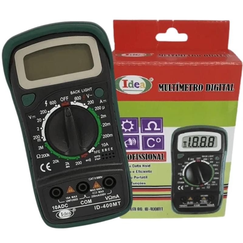 Multímetro Digital Profissional Multi Funções Com Data Hold Para ...