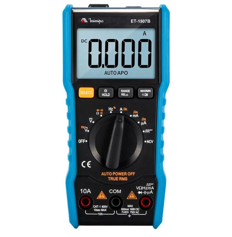 Multimetro digital True RMS completo ET-1507B - Minipa - Multímetro ...