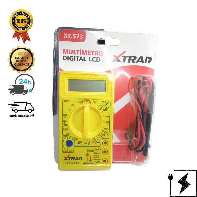 Multímetro Lcd Digital Xrad Tensão Continuidade Portátil - Xtrad - Multímetro - Magazine Luiza