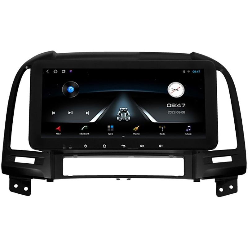 Multimídia Hetzer H Pro Android 12 Tela De 10.33 Pol Hyundai Santa Fé ...