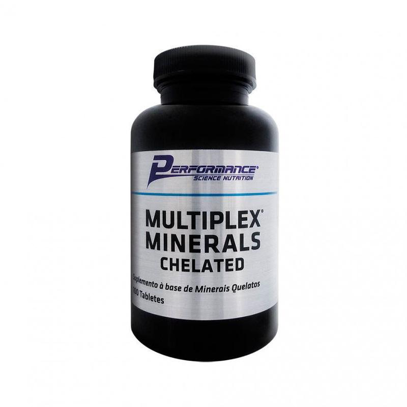 Multiplex Minerals Chelated (100 Tabs) - Padrão: Único - Performance ...
