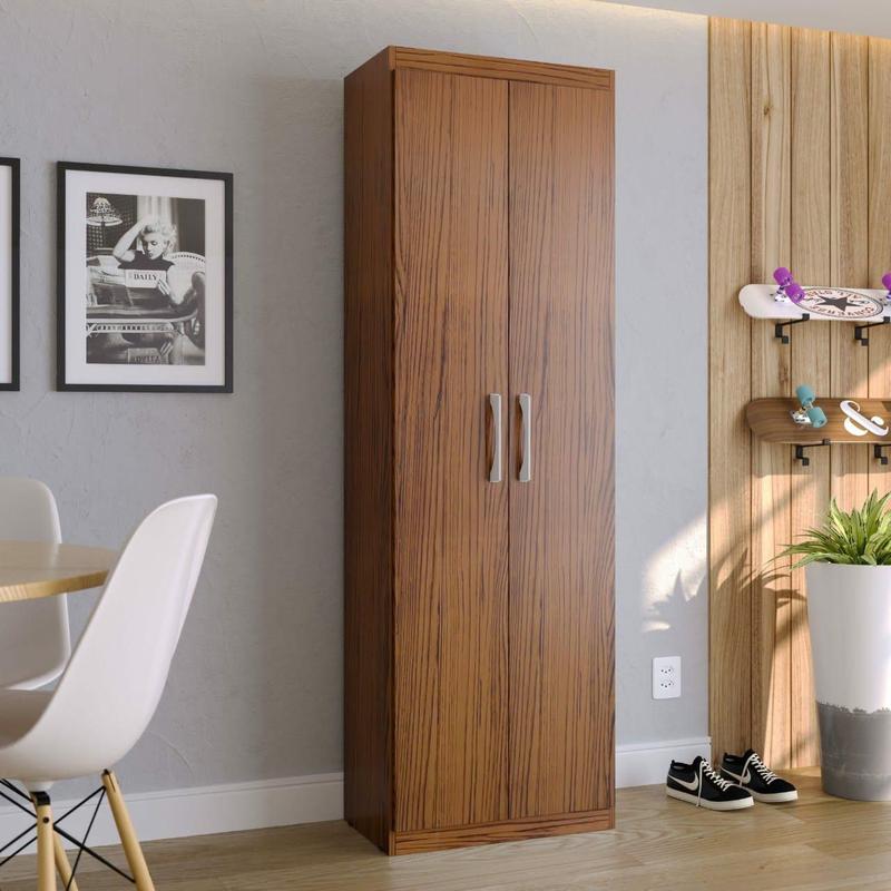Multiuso Sapateira Luxo de 183cm de altura com 2 portas e 4 prateleiras ...