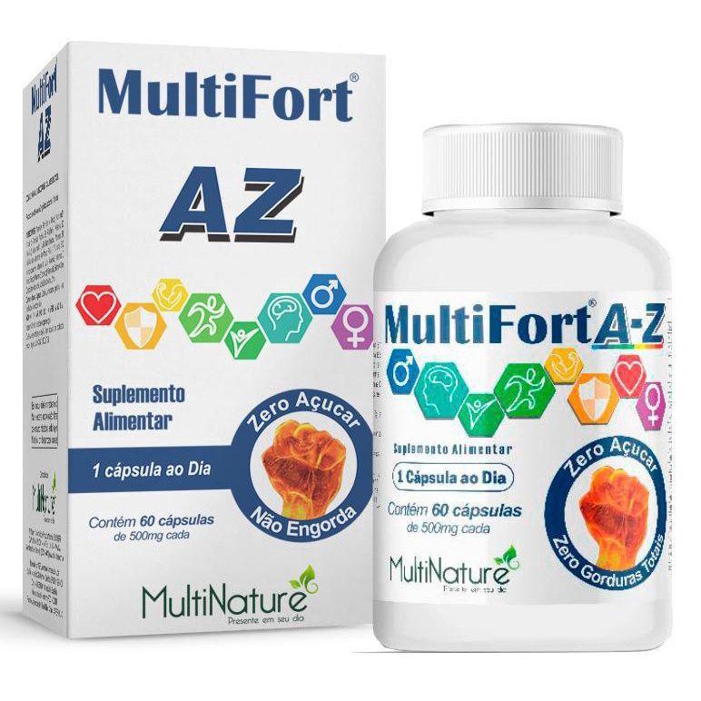Multivitamínico De A a Z 500mg 60 Cápsulas - Multifort ...