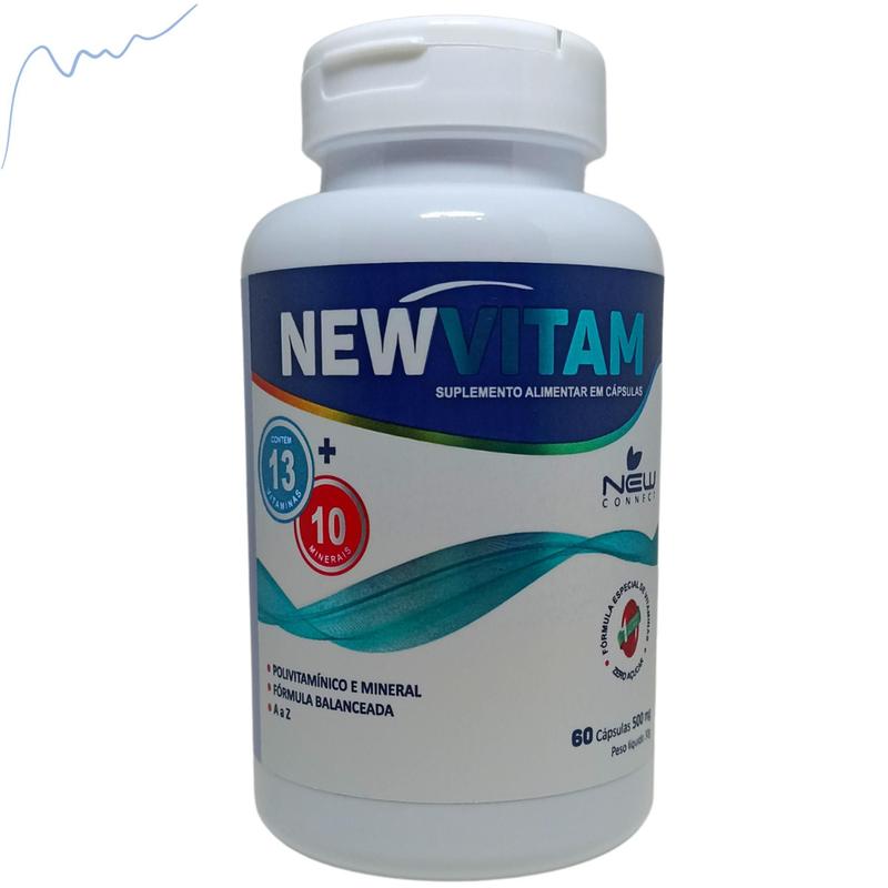 Multivitamínico e Multimineral Concentrado NEW VITAM de A a Z Imunidade ...