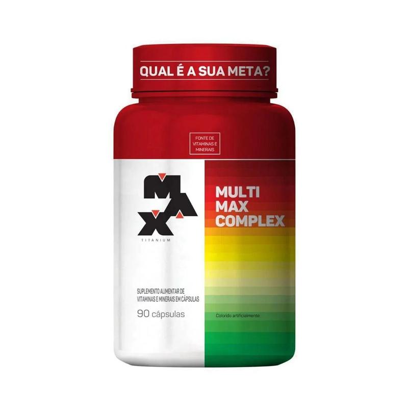 Multivitamínico Multimax Pote com 90 Cápsulas - Max Titanium ...
