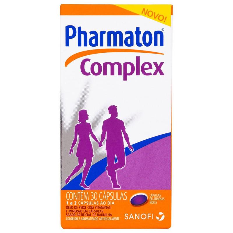 Multivitamínico Pharmaton Complex 30 cápsulas - Sanofi - Multivitamínico / Polivitamínico ...