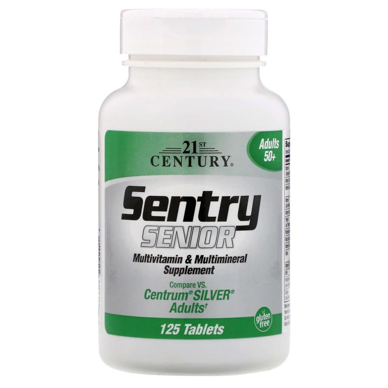 Multivitamínico Sentry Senior Silver Adulto 50+ 125 tabs Completo ...