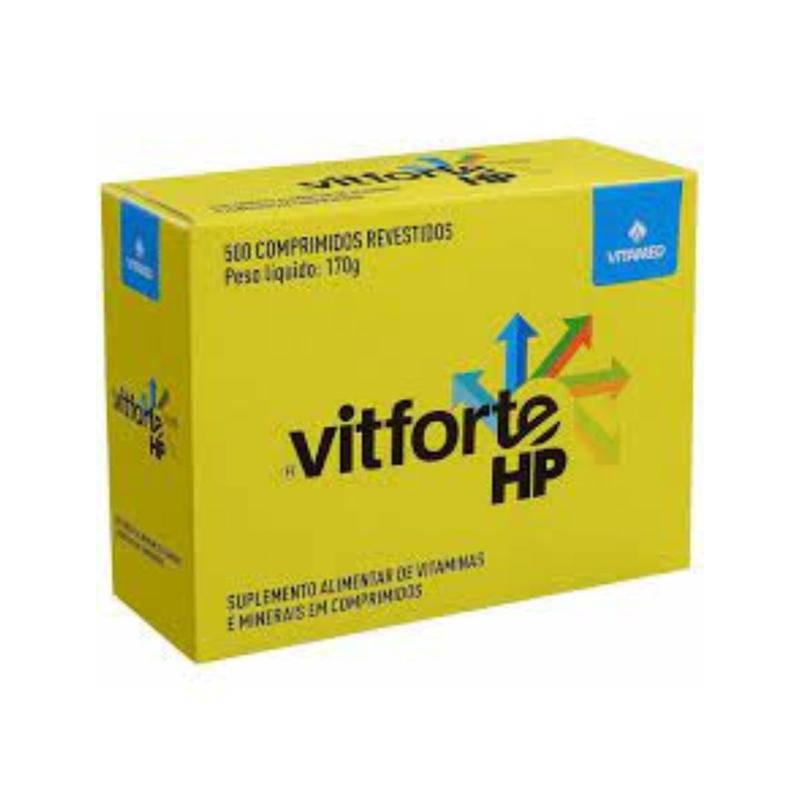 Multivitamínico Vitforte Hp - 500 Comprimidos - Vitamed ...