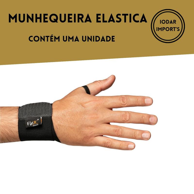 Munhequeira Elastica Ajustável Anatômica Tensor De Pulso Elástica ...