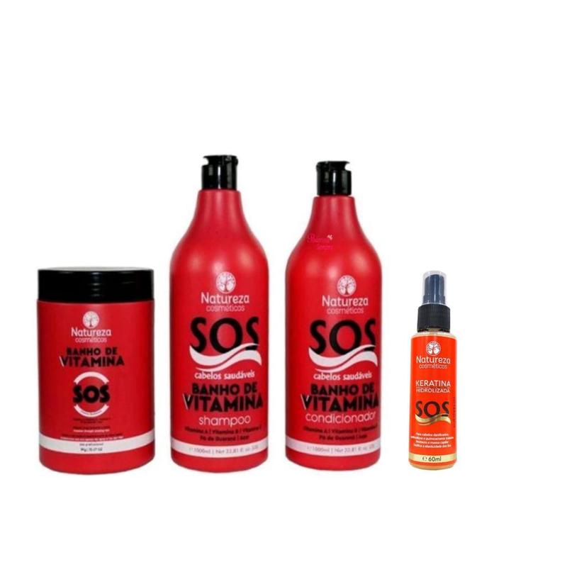 Natureza Cosméticos SOS Banho de Vitaminas Shampoo e Condicionador e ...