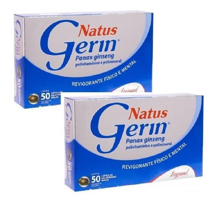 Natus Gerin 50 Cápsulas - Panax Ginseng Kit 2 Caixa - Legrand ...