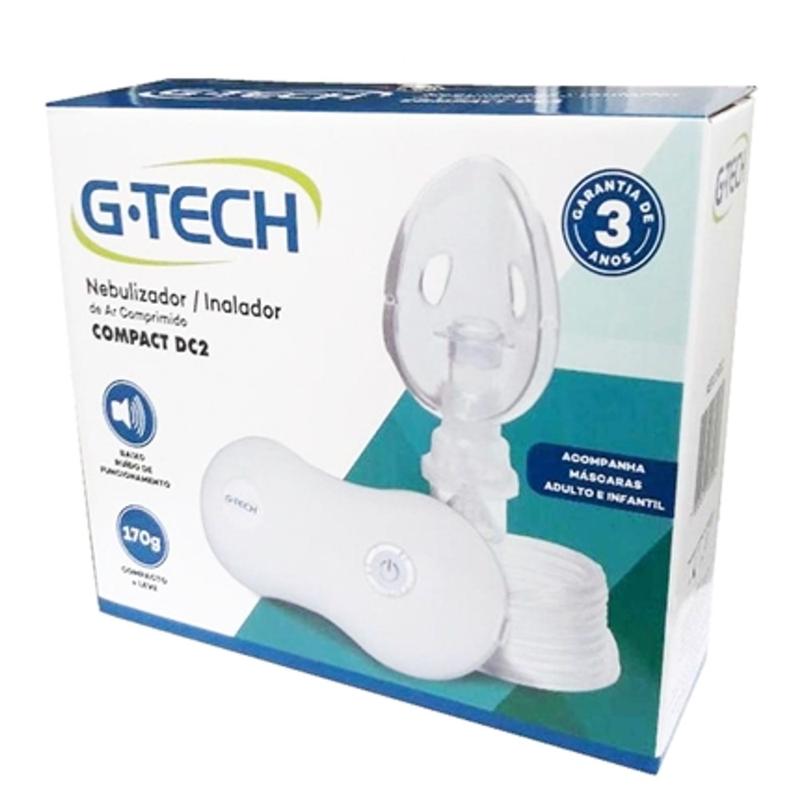 Nebulizador / Inalador de Ar Comprimido G-Tech Compact DC2 - gtech - Inalador / Nebulizador ...