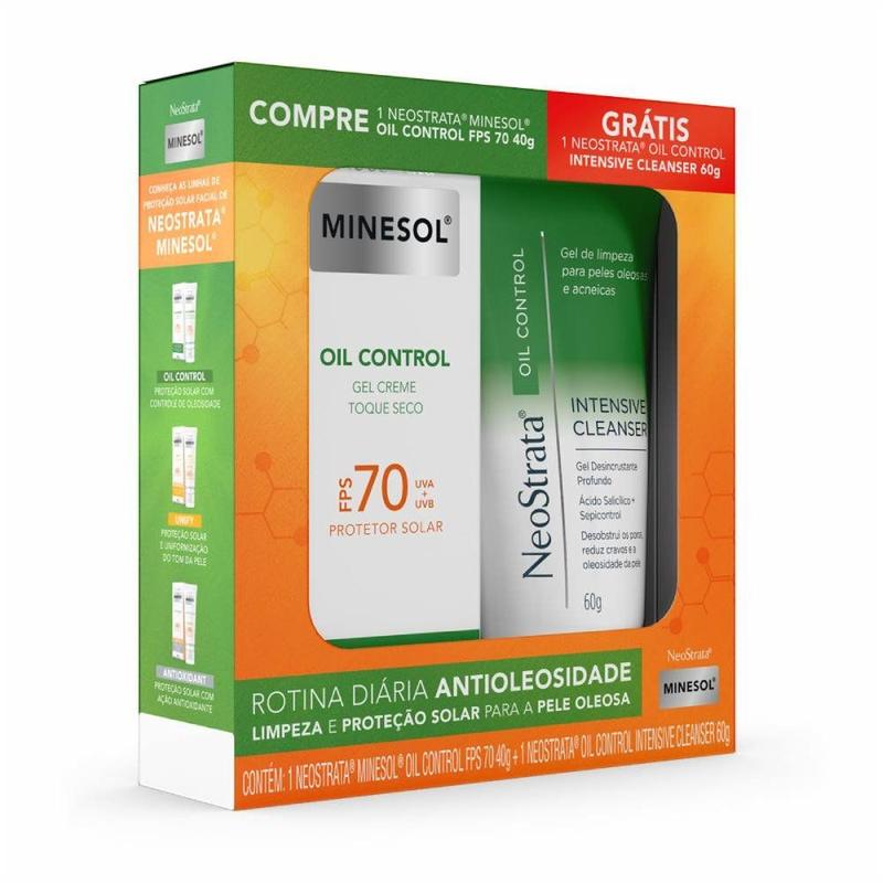 Neostrata Minesol FPS70 Oil Control e Neostrata Intensive Cleanser ...